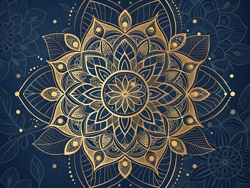 Seamless Mandala Pattern Design with Rainbow Colours Theme Stock ...