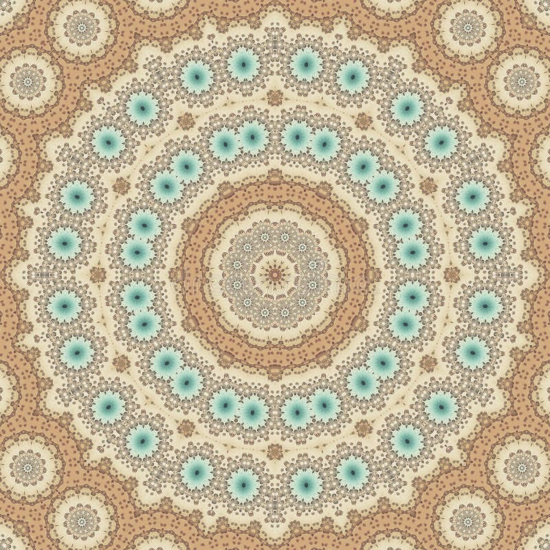 Seamless Mandala Round Circle Asian Traditional Pattern Stock ...