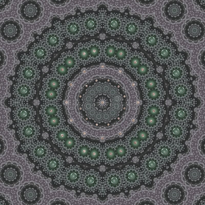 Seamless Mandala Round Circle Asian Traditional Pattern Stock ...