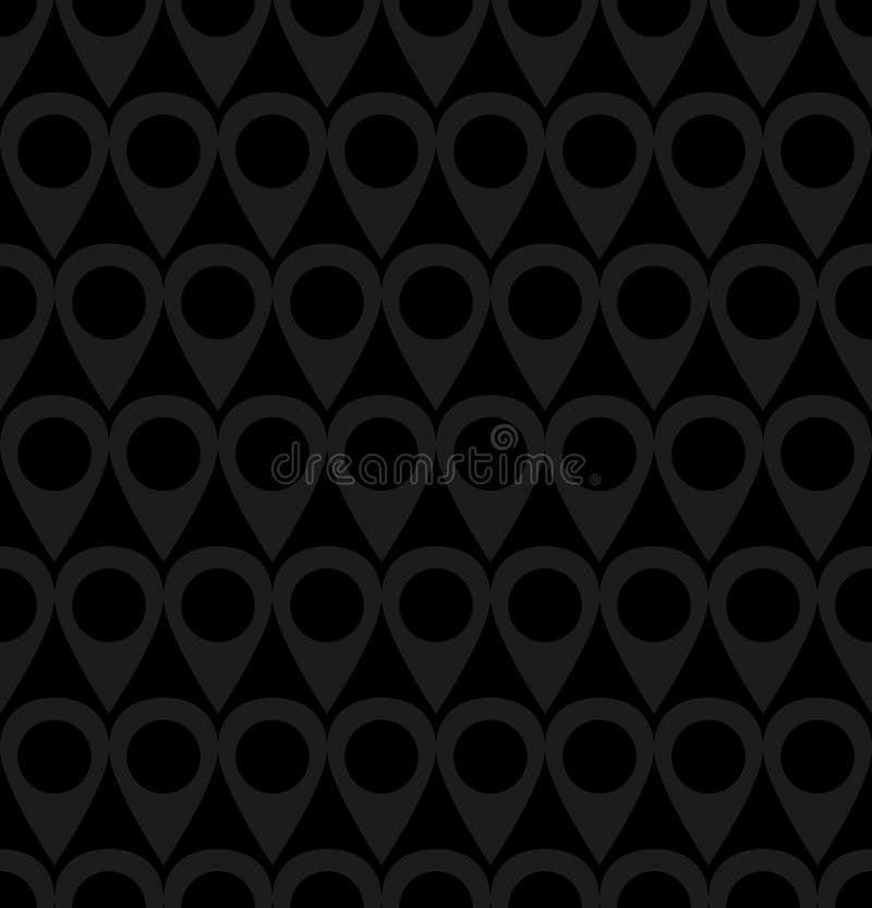 Seamless map pin pattern stock vector. Illustration of backdrop - 185726723