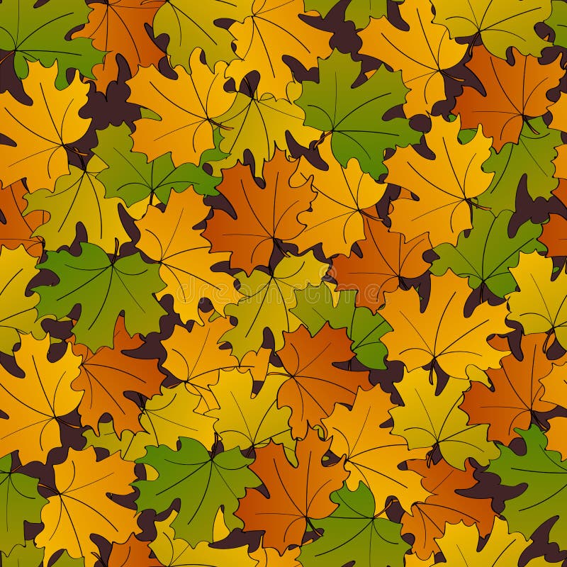 Seamless Maple Leaves stock vector. Illustration of fashion - 98129634