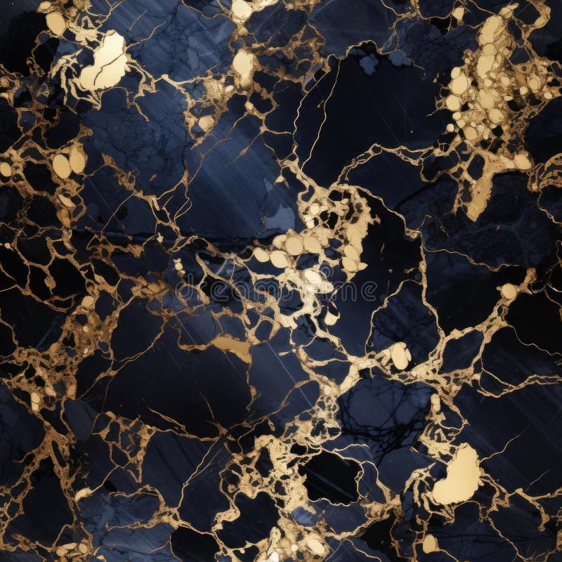 Seamless Marble and Gold Texture Stock Image - Image of seamless, rock ...