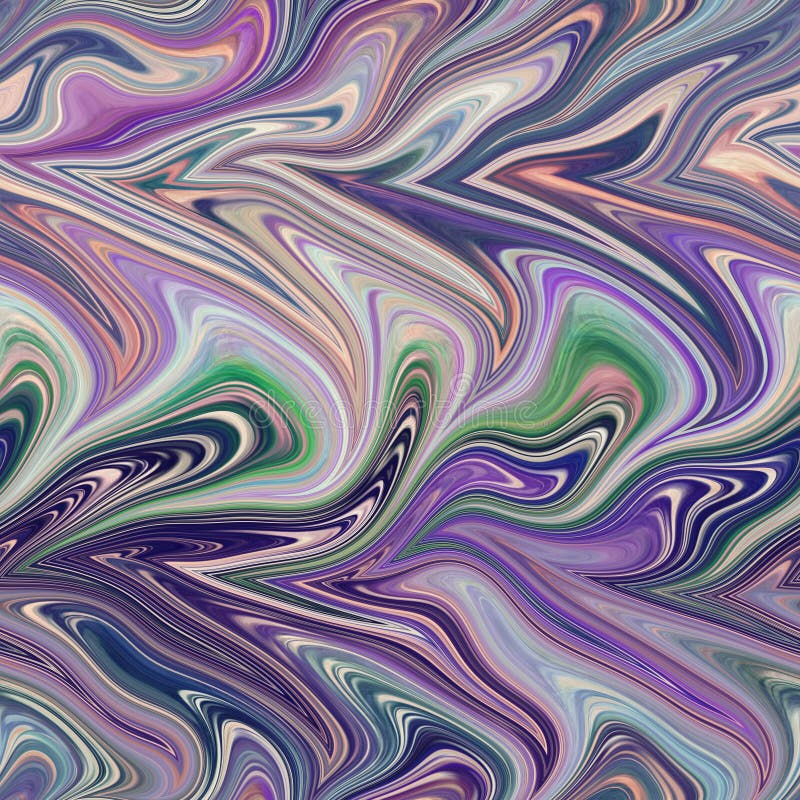 Seamless Marble Wet Ripple Wavy Fluid Pattern Stock Illustration ...