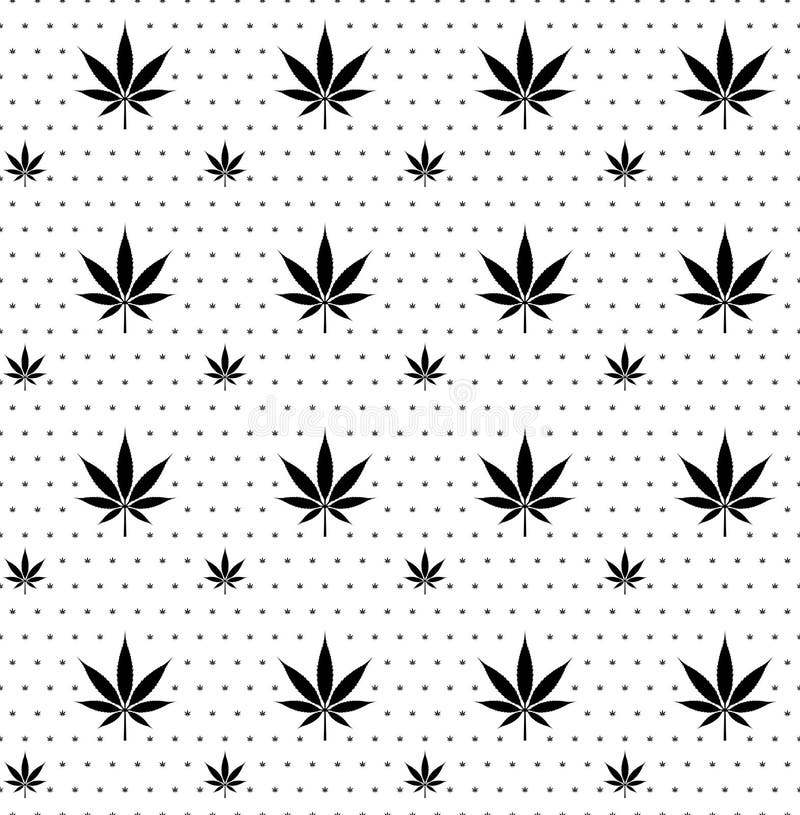 Seamless Marijuana Cannabis Pattern Vector Image Stock Vector ...