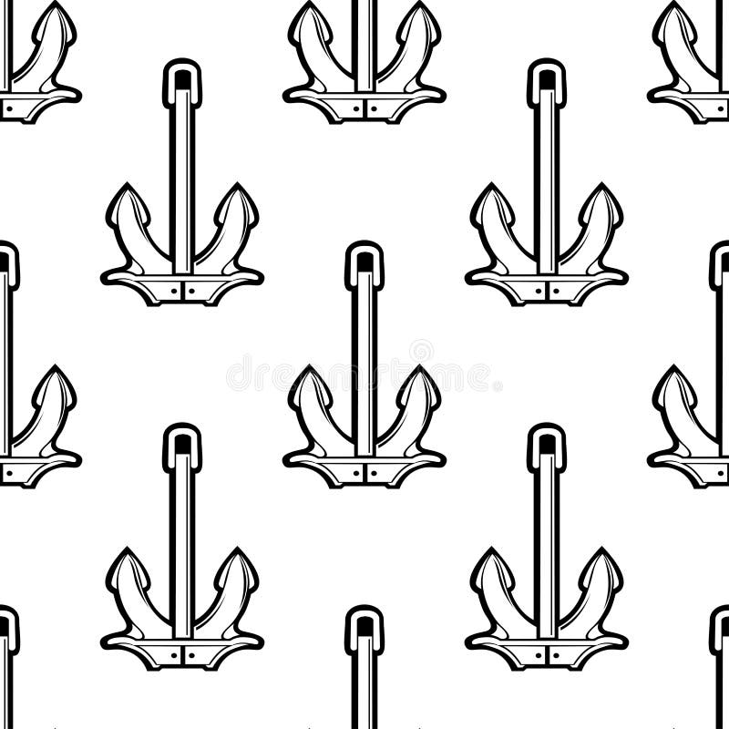 Marine and Nautical Heraldic Anchor Vector Icons Stock Vector ...