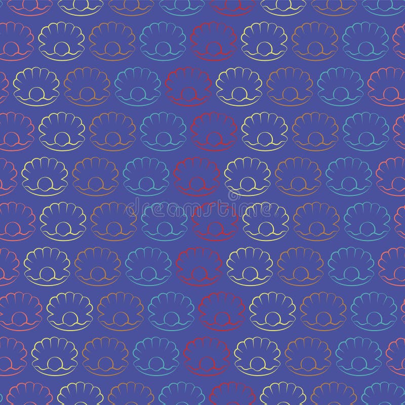 Clamshell Pattern Stock Illustrations – 142 Clamshell Pattern Stock ...