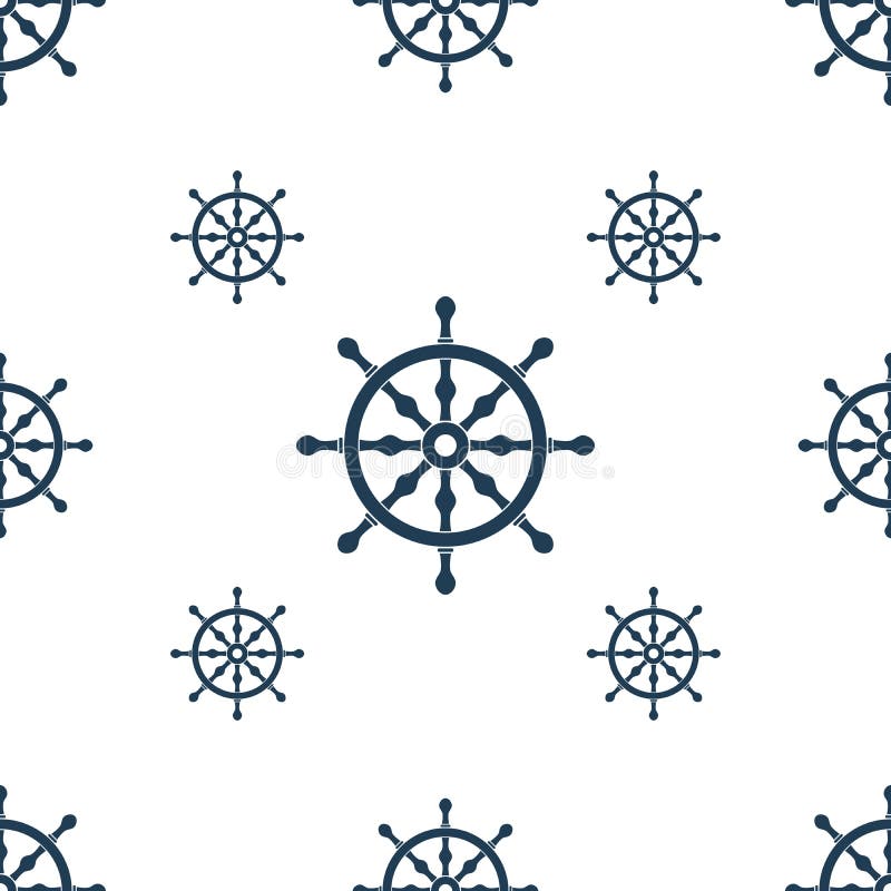 Seamless Marine Pattern. Vector Illustration Stock Illustration ...