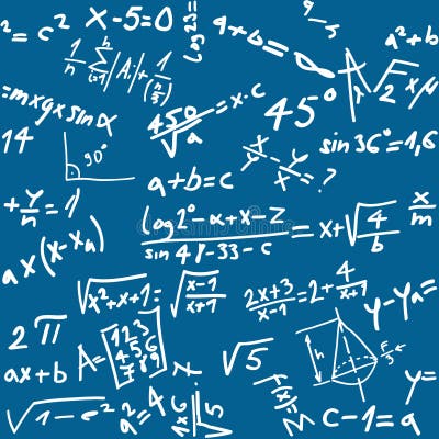 Seamless math background stock vector. Illustration of calculus - 9185284