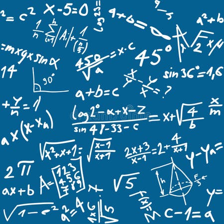 Seamless math background stock vector. Illustration of calculus - 9185284