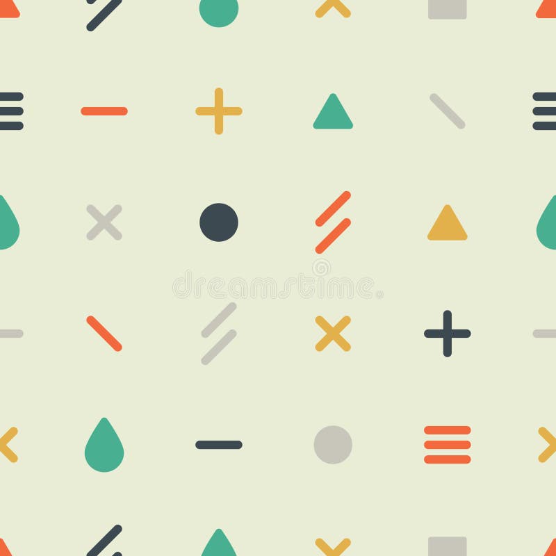 Mathematic wallpaper stock vector. Illustration of seamlessly - 3409160