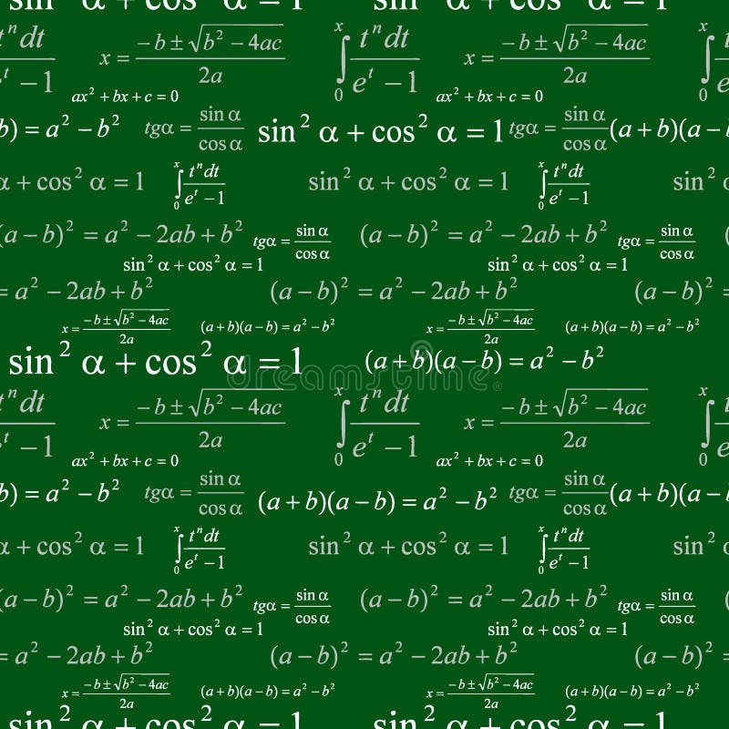 Seamless Mathematical Pattern Stock Vector - Illustration of ...