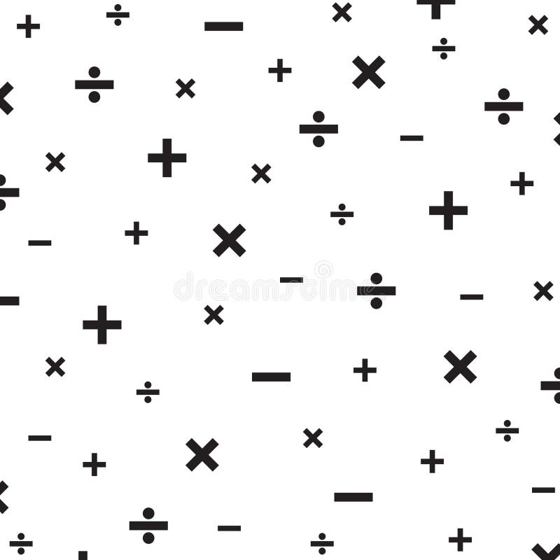 Seamless Mathematical Pattern Stock Vector - Illustration of ...