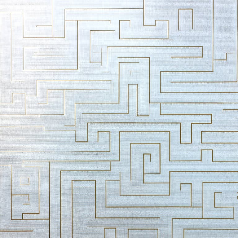 Seamless Maze Labyrinth Patterns with Subtle Lines Stock Illustration ...