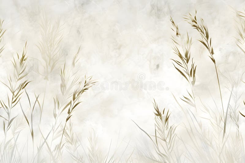 Seamless Meadow Pattern with Enchanting Delicate Wisps AI Image Stock ...