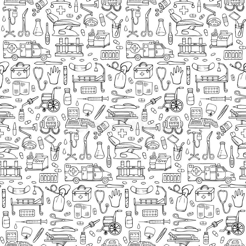 Medical Doodle Pattern Stock Illustrations – 6,461 Medical Doodle ...