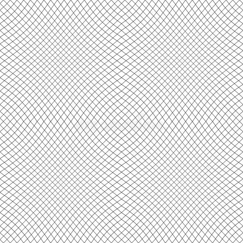 Seamless Mesh Netting Pattern. Wavy Curve Lines Texture Stock Vector ...