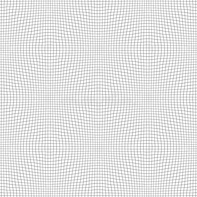 Seamless Mesh Netting Pattern. Wavy Curve Lines Texture Stock Vector ...