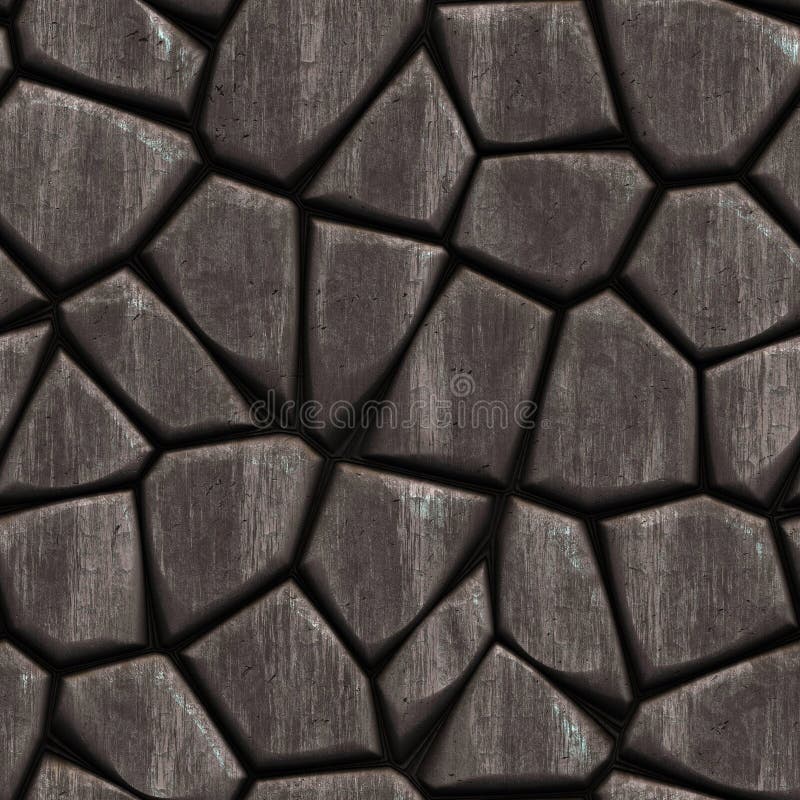 Seamless Metal Cobblestone stock illustration. Illustration of ...