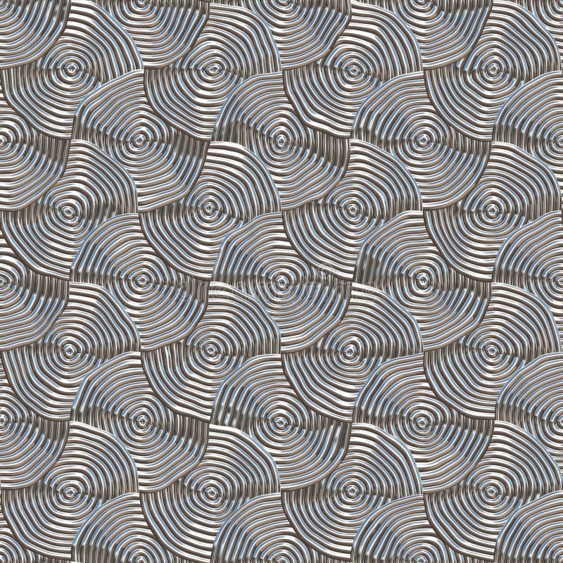 Seamless Metal Concentric Pattern Stock Illustration - Illustration of ...