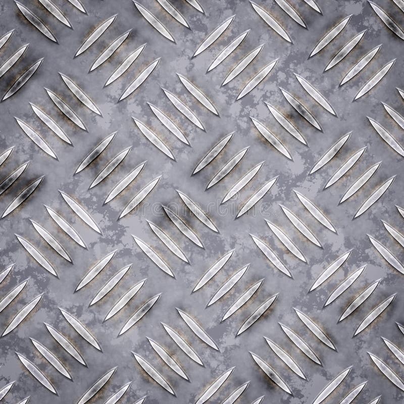 Metal Diamond Pattern Non-skid Gray Wrap Around Texture Seamless Tile ...