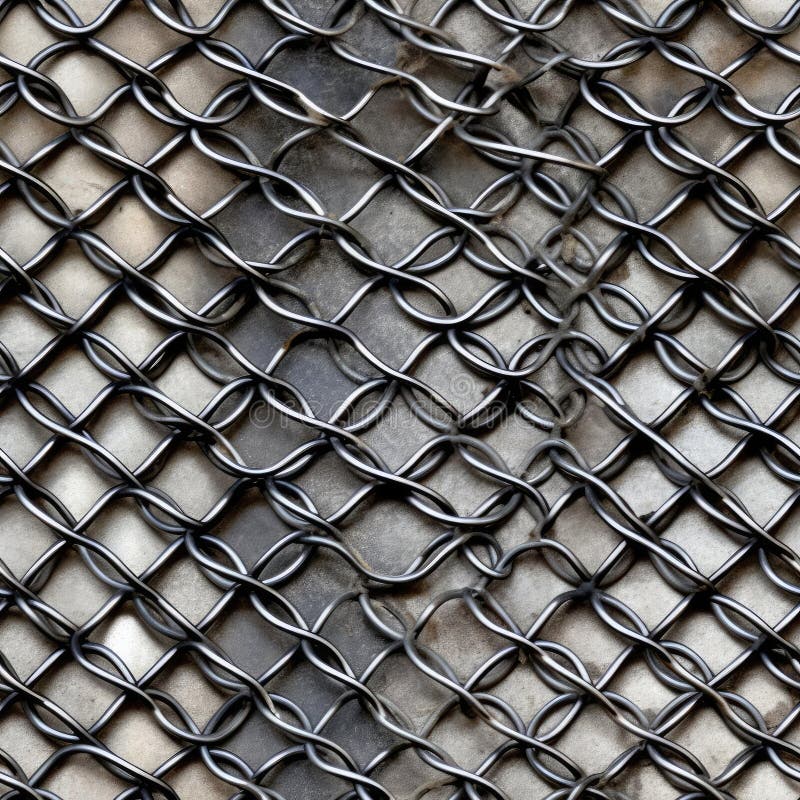 Seamless Metal Mesh Texture Stock Illustration - Illustration of ...