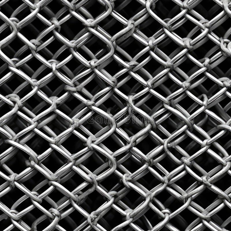 Seamless Metal Mesh Texture Stock Illustration - Illustration of ...
