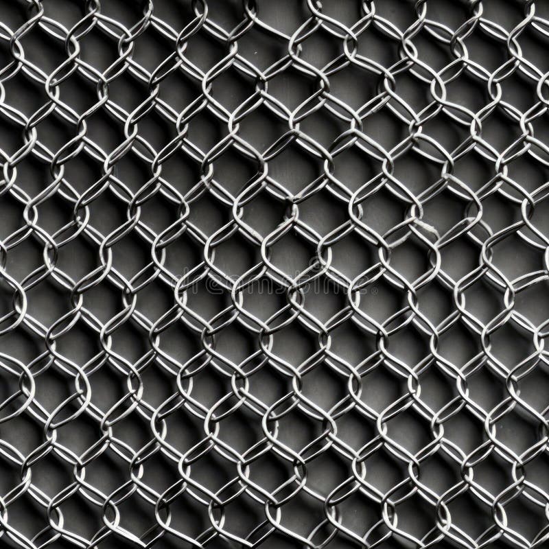 Seamless Metal Mesh Texture Stock Illustration - Illustration of black ...