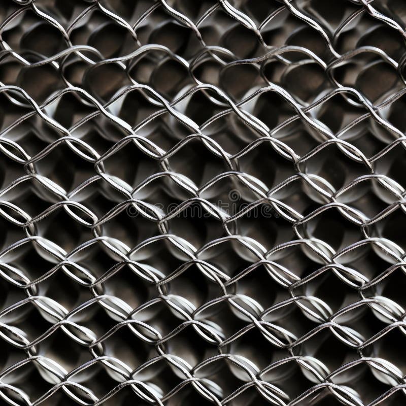 Seamless Metal Mesh Texture Stock Illustration - Illustration of ...