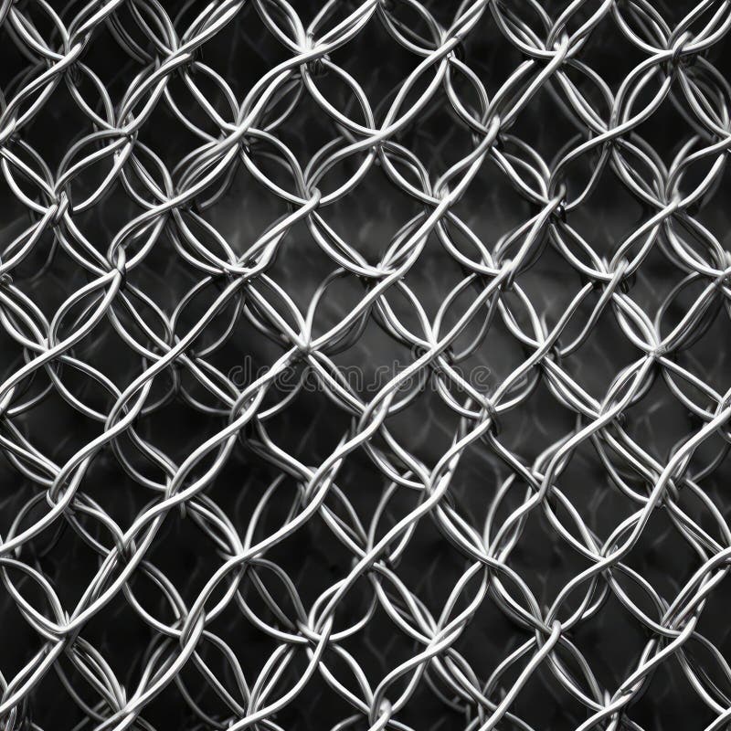 Seamless Metal Mesh Texture Stock Illustration - Illustration of ...