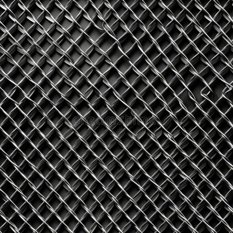Seamless Metal Mesh Texture Stock Illustration - Illustration of sheet ...