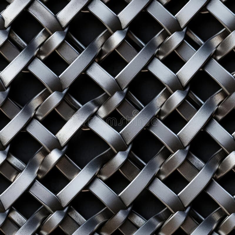Seamless Metal Mesh Texture Stock Photo - Image of black, metallic ...