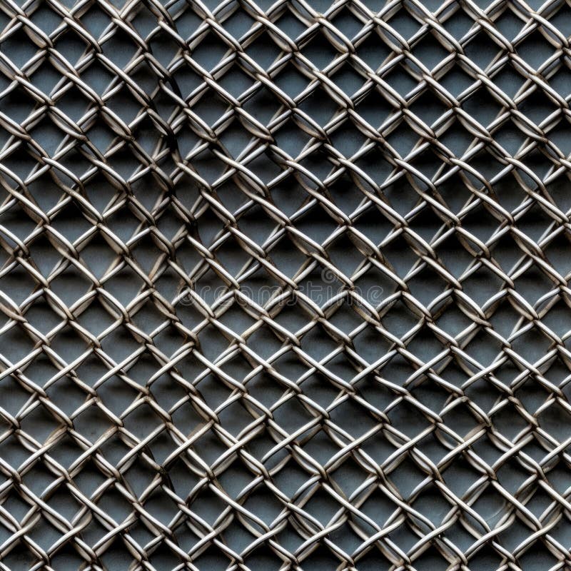 Seamless Metal Mesh Texture Stock Image - Image of fence, prison: 289462427