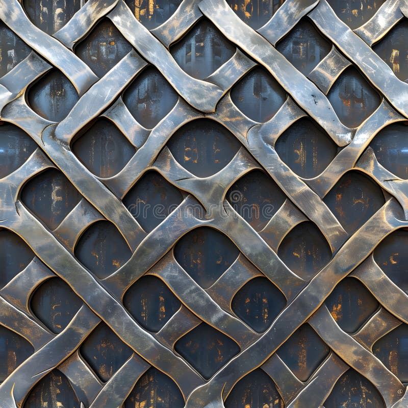 Seamless Metal Pattern Texture Stock Image - Image of texture, material ...