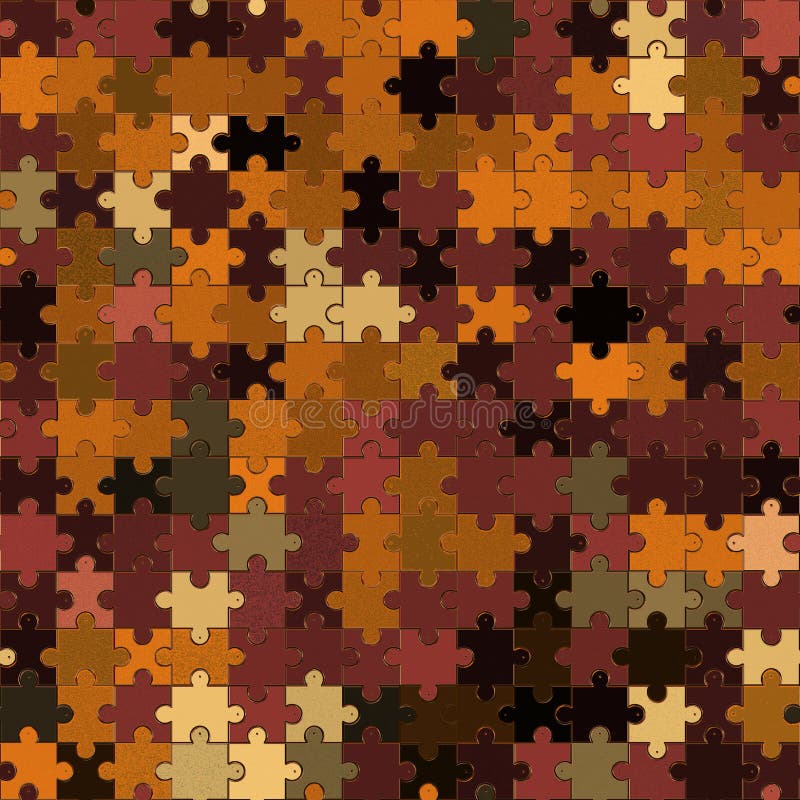 Seamless Metal Puzzle Pattern Stock Illustration - Illustration of ...