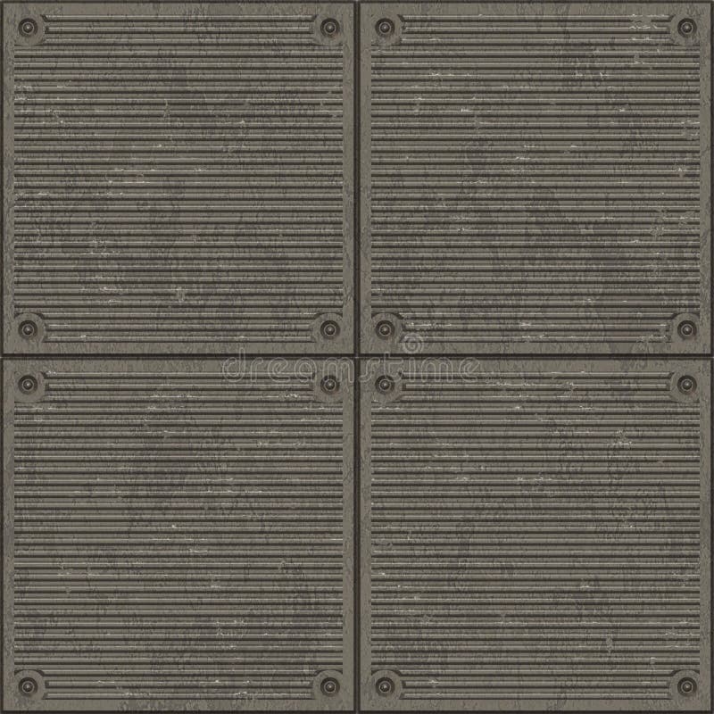 Seamless Metal Ridge Background Stock Illustration - Illustration of ...