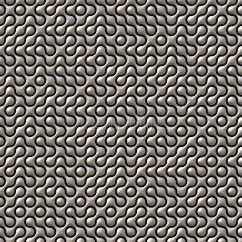 Seamless Futuristic Metal Texture Stock Illustration - Illustration of ...