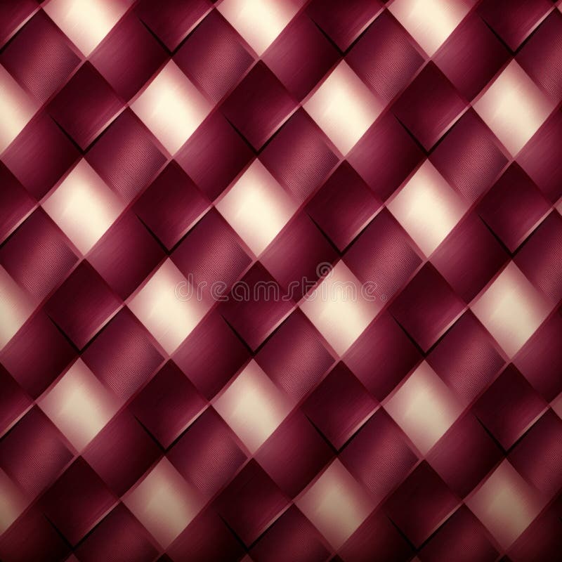 Luxurious Maroon and White Checkered Background with Metallic Finishes ...