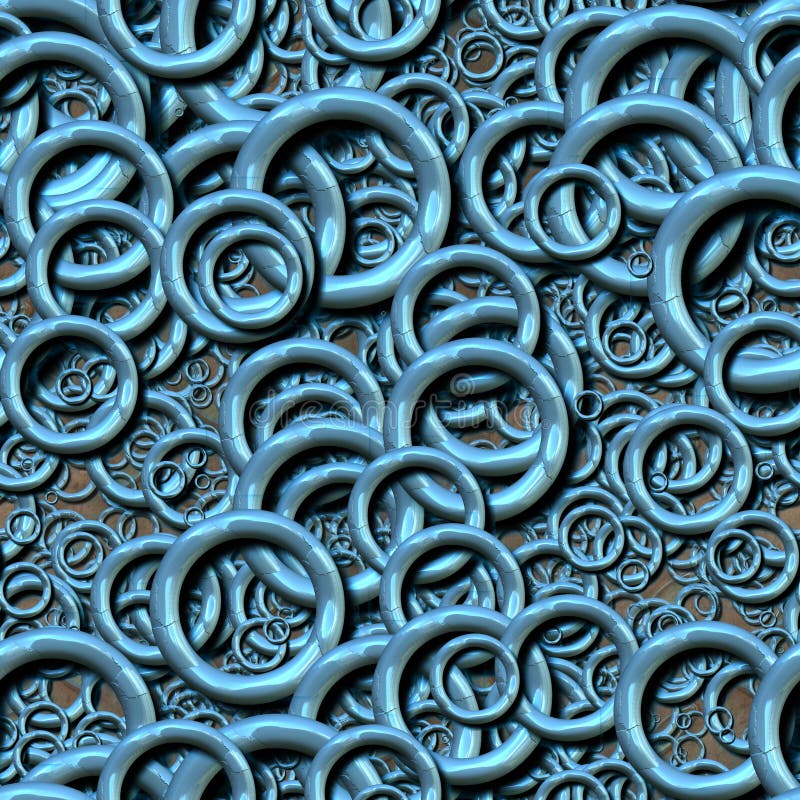 Seamless metallic rings stock illustration. Illustration of rings ...