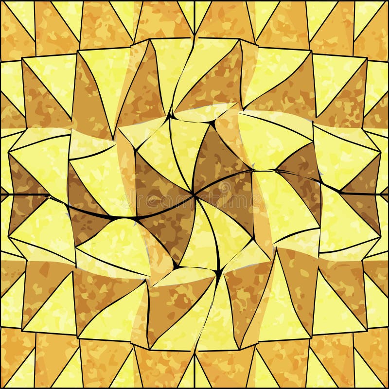 Seamless Mexican Shabby Pattern in Shades of Yellow Stock Illustration ...