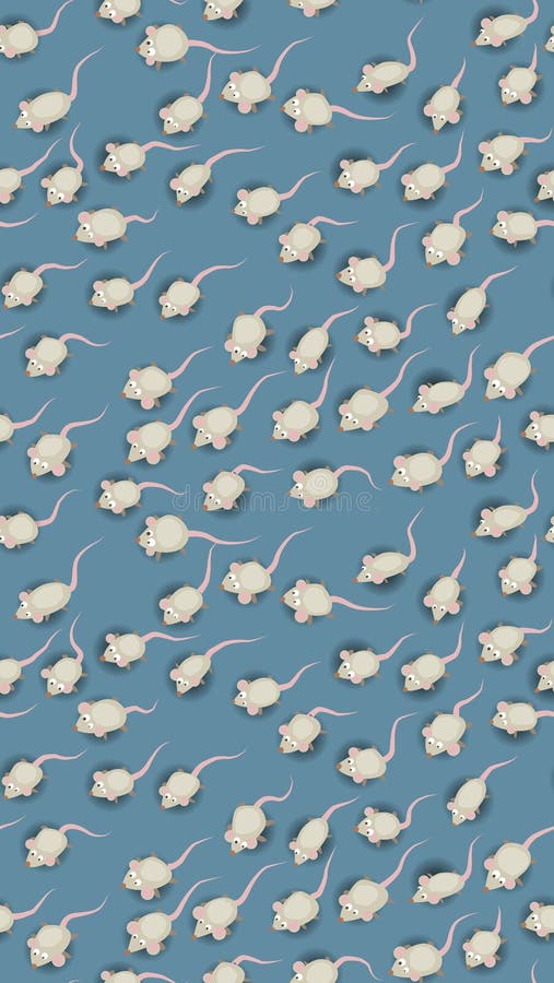 Children's Seamless Texture With Mice Stock Vector - Illustration of ...