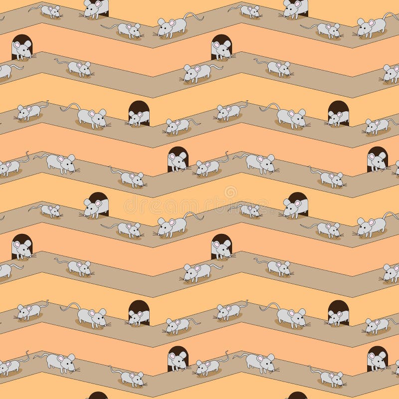 Seamless mice pattern stock vector. Illustration of cartoon - 21506528