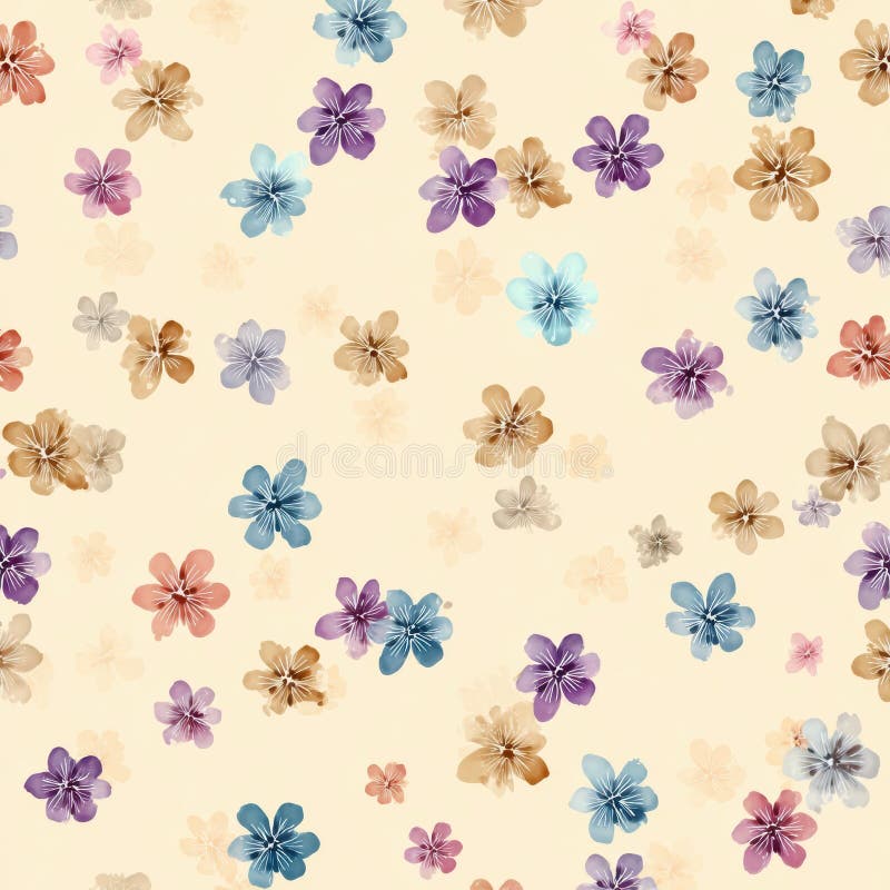 Seamless Micro Floral Pattern with Tiny Flowers in Pastel Tones Ideal ...