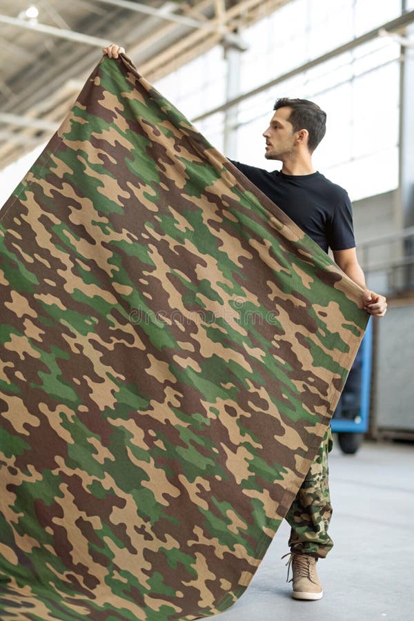 Camouflage cloth pattern stock illustration. Illustration of fabric ...