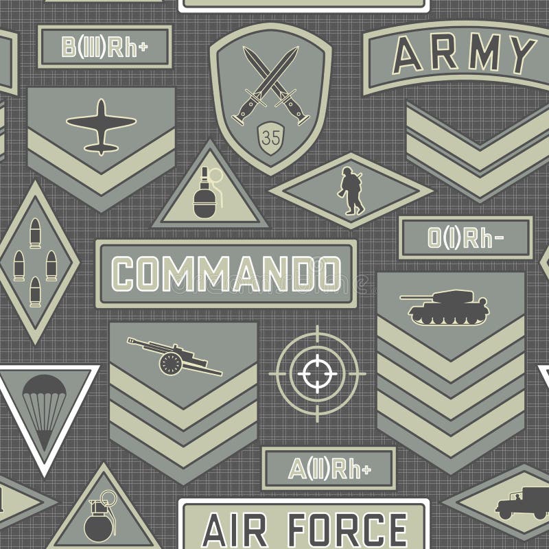 Special forces patch set stock vector. Illustration of graphic - 41371114