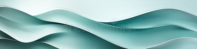 Seamless Mint Green Flowing Waves Texture Background, Minimalist Design ...