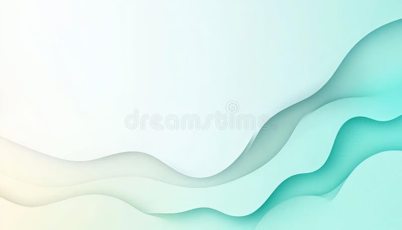 Seamless Mint Green To Aqua Gradient Background, 3D Low Profile ...