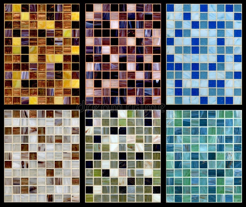 Seamless mix of mosaic. stock image. Image of tessellation - 38138637