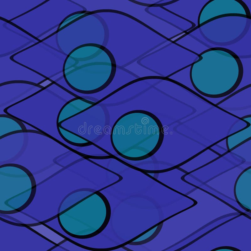 Seamless Model, Various Figure Shape. Collage. Illustration in Stained ...