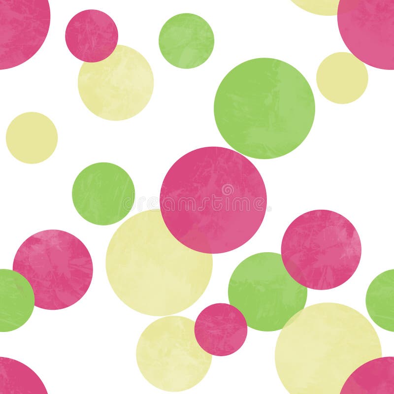 Seamless Modern Circles Pattern Stock Illustration - Illustration of ...
