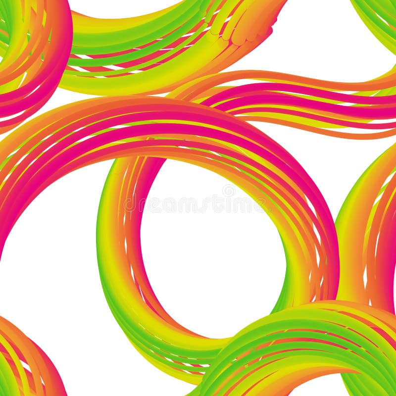 Seamless Modern Colorful Flow Wave Pattern. Vector Liquid Shape Stock ...